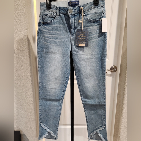 Democracy | Jeans | Democracy High Rise Light Blue Jeans With Frayed ...
